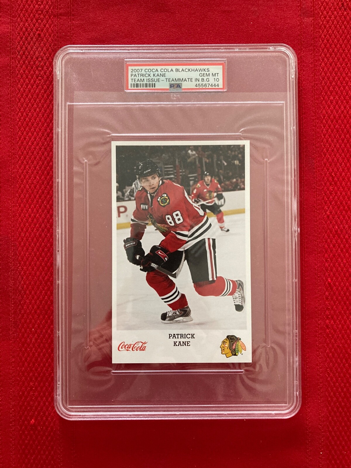 2007-2008 Coca-Cola Blackhawks Patrick Kane first rookie card / PSA 10 ...