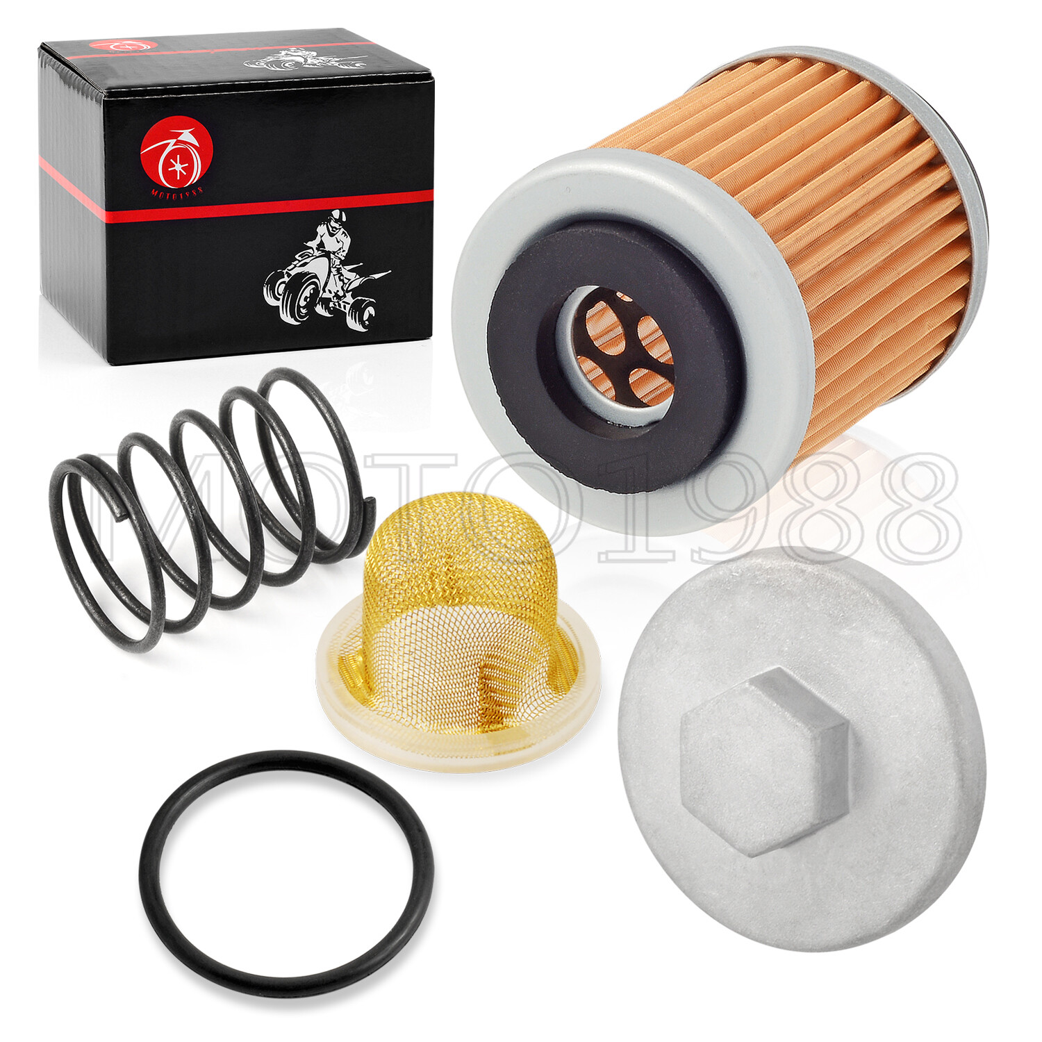 Oil Drain Plug CAP Spring Oil Filter STRAINER For YAMAHA MOTO-4 TRI ...