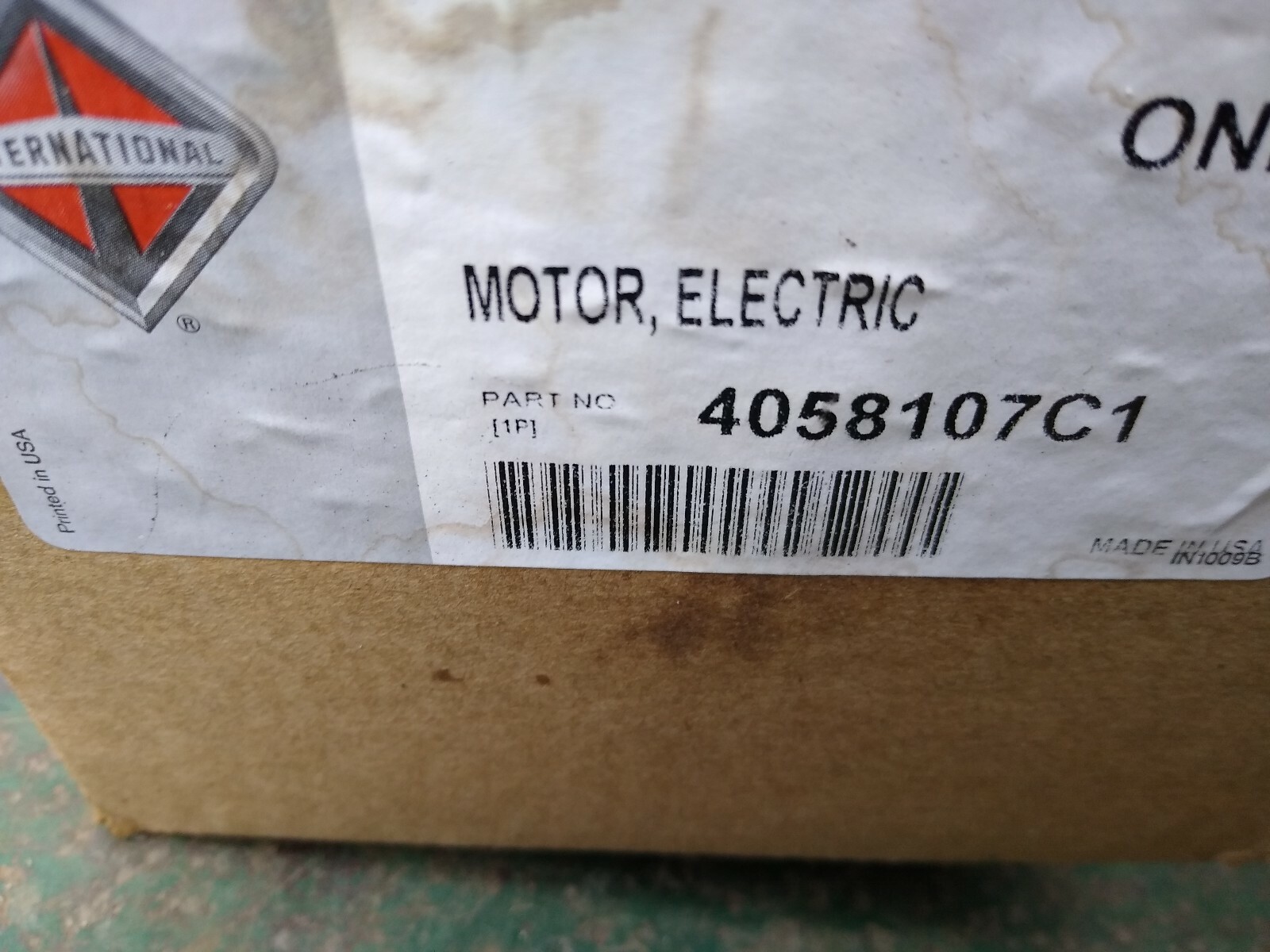 International 4058107c1 Electric Motor | eBay
