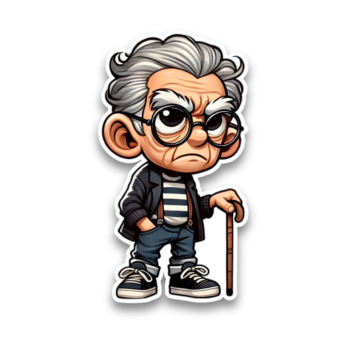 Funny Old Men Cartoons Japanisch Alter Mann Erinnern Lustige