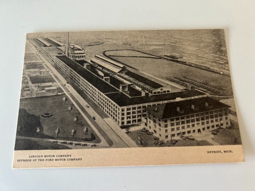 Lincoln Motor Company Detroit Michigan Aerial View Postcard | eBay