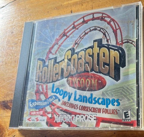 Roller Coaster Tycoon Loopy Landscapes Corkscrew Expansion 2 Pack PC CD ...