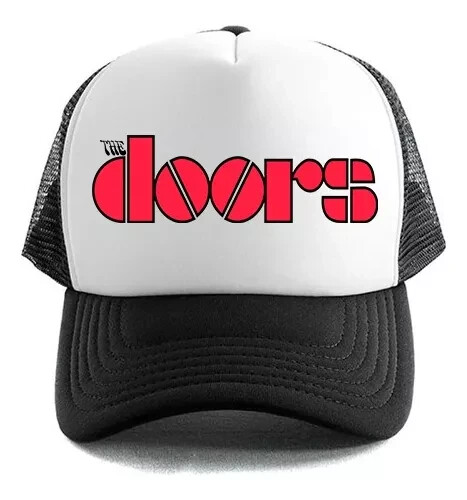 THE DOORS - JIM MORRISON - Black and White TRUCKER Hat II - Cap - New ...