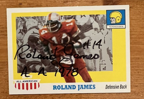 Roland James Autographed 2005 Topps All American card - New England ...