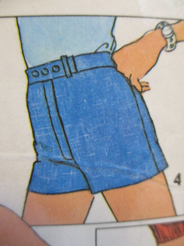 Vintage Simplicity Pattern 6946 Misses One-Yard Shorts size 12 Cut ...