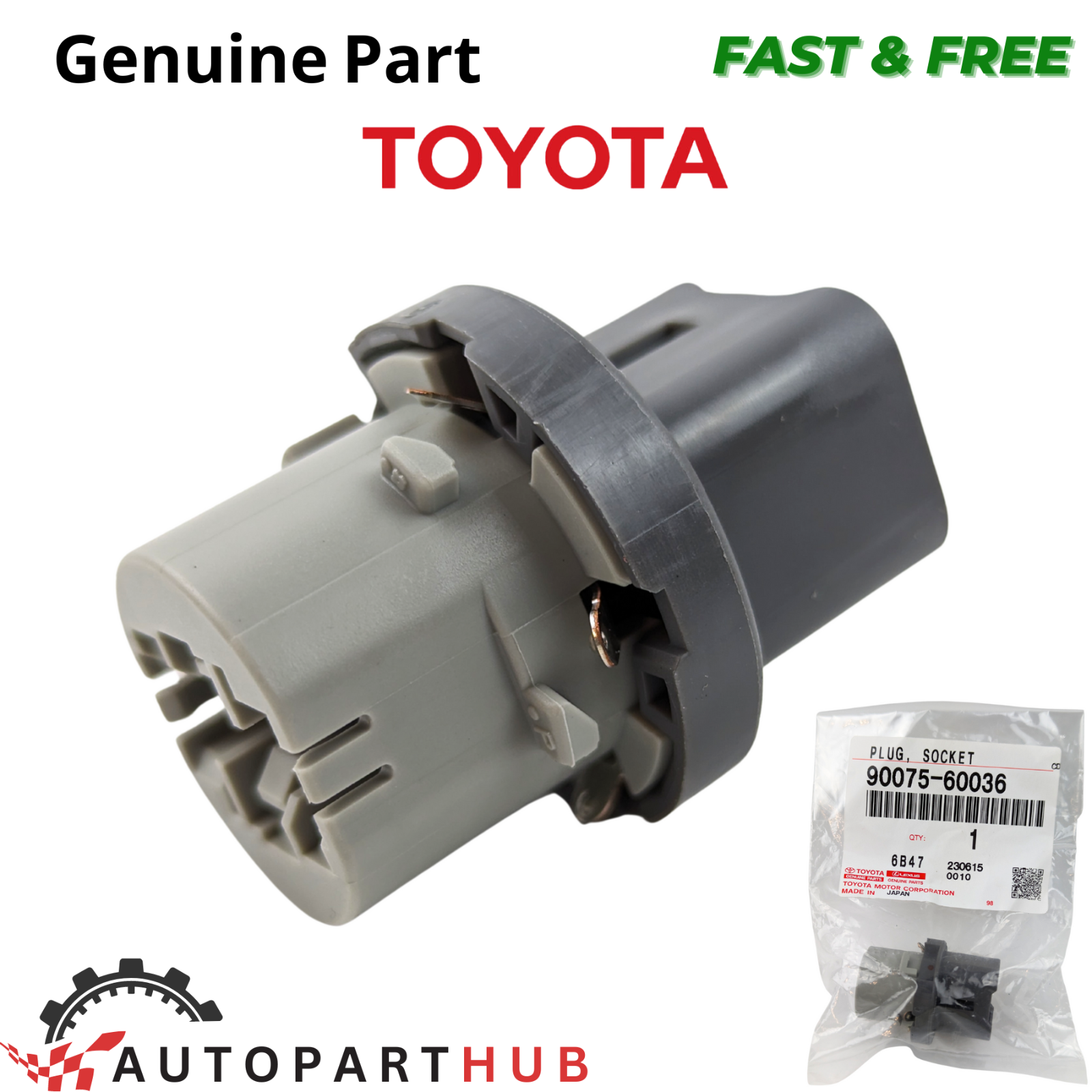 GENUINE TOYOTA 2001-2007 HIGHLANDER TAIL LIGHT LAMP CONNECTOR SOCKET ...