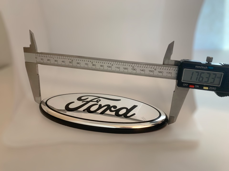 Mirror Ford Logo 7inch Front Grille/Tailgate Trunk Rear Oval Emblem ...