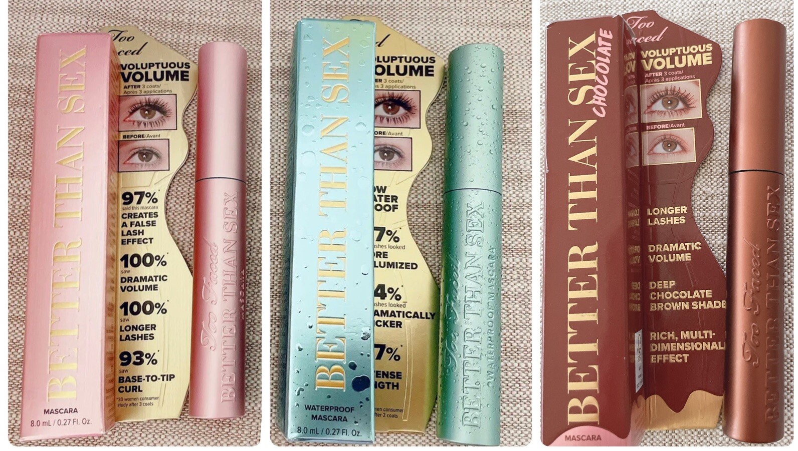 TOO FACED Better Than Sex Volumizing & Lengthening Mascara/Waterproof ...