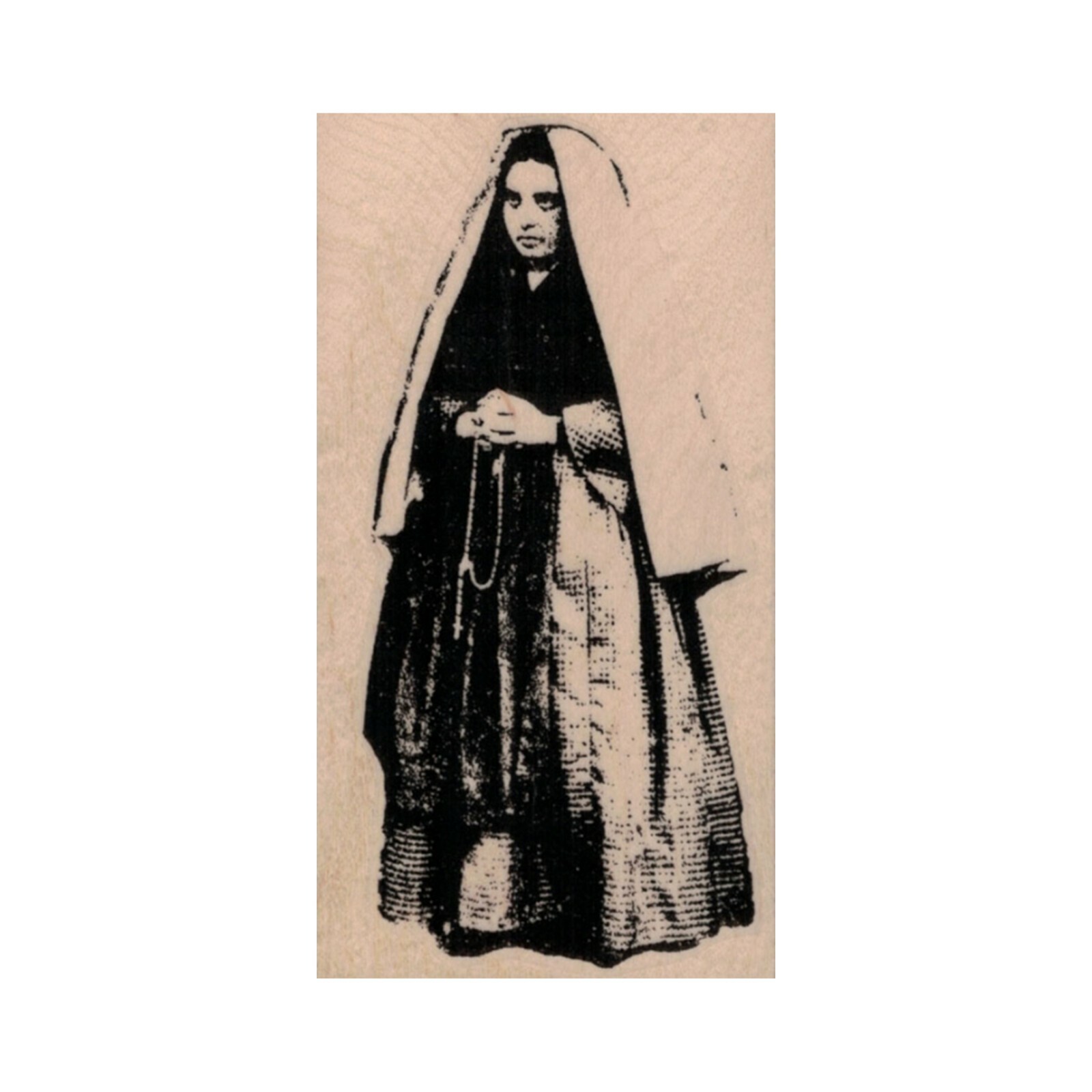 NEW Saint Bernadette RUBBER STAMP, Saint Bernadette of Lourdes Stamp ...