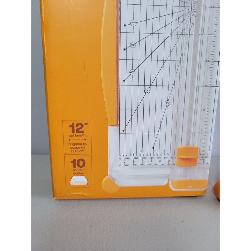 Fiskars Trimmer Massicot Paper Cutter 12 Inch Titanium Blade Crafting ...