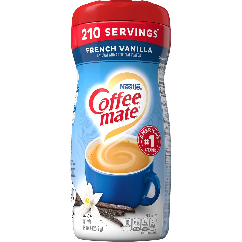 Coffee-Mate French Vanilla Powdered Coffee Creamer, 15-Ounce Packages ...
