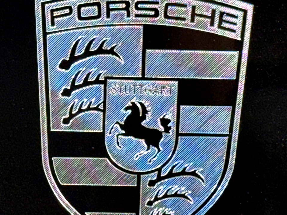 Porsche Engraved Custom Car Tag License Plate Diamond Drag Engraving | eBay