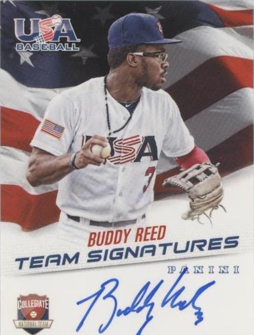 2015 Panini USA Baseball - Box Set Collegiate National Team Signatures Buddy Reed #BR /399 (AU ...