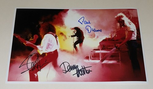 SIGNED STEVE HARRIS PAUL DI ANNO DENNIS STRATTON IRON MAIDEN PHOTO ...