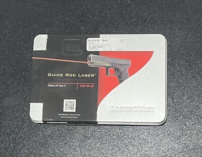 NEW LaserMax Guide Rod Red Laser Sight for Glock 19, Gen 4 Only - LMS ...
