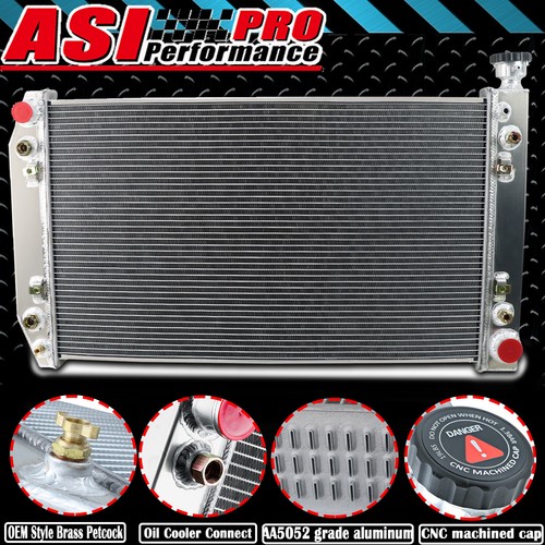 ASI 3 Row Aluminum Radiator for 1988-1997 Chevy GMC C1500 C2500 C3500 ...