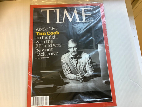 Time March 28, 2016 Apple CEO Tim Cook On His Fight With the FBI ...