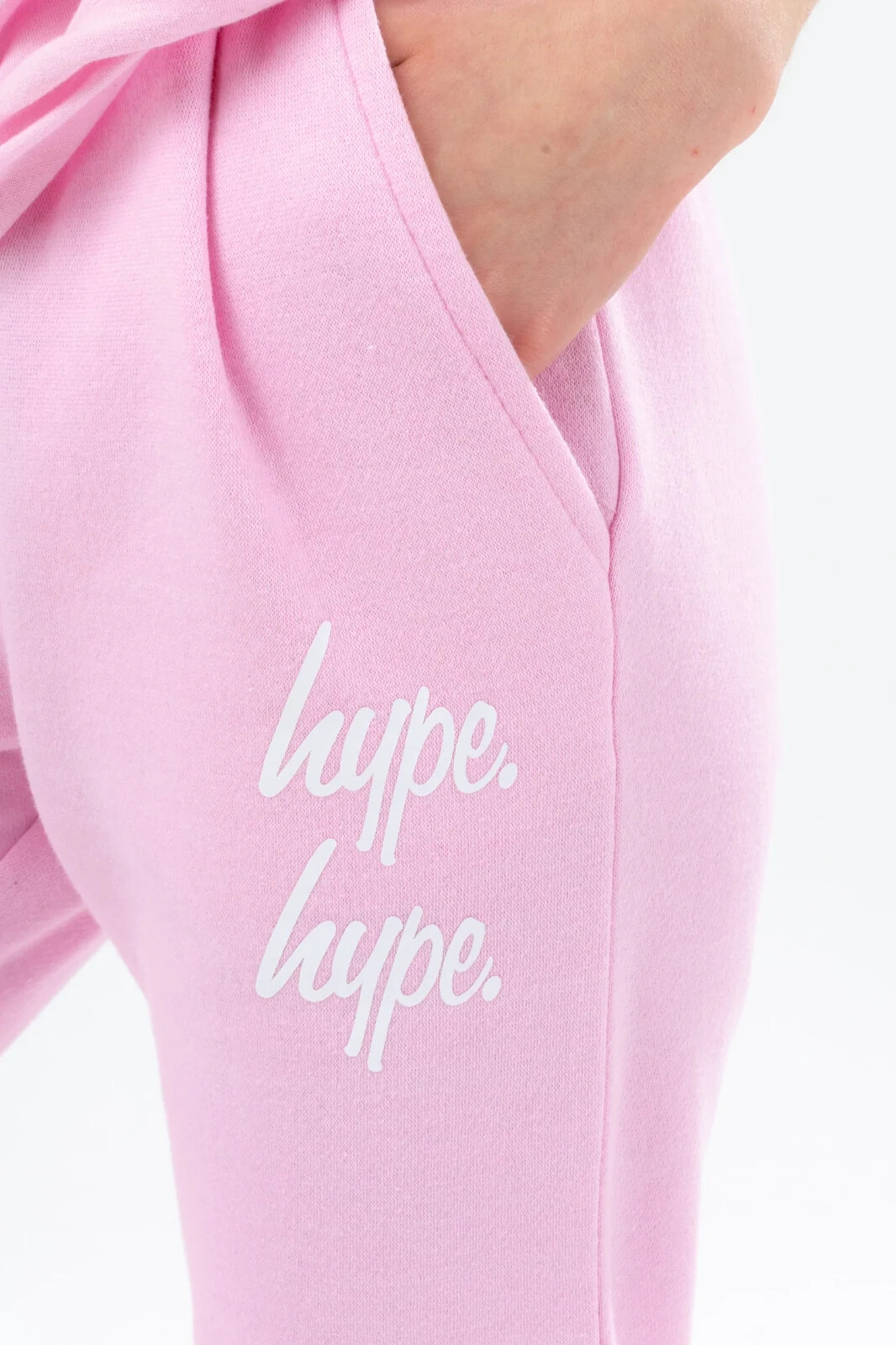 HYPE Girls Pink Tracksuit Set Age 15 Years Double Logo Hoodie Joggers ...