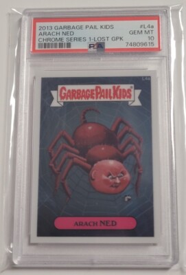 2013 Topps Chrome LOST GPK Garbage Pail Kids L4a ARACH NED PSA 10 POP8 ...