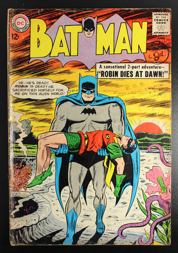 Batman #156 DC Comics 1963 'Robin Dies at Dawn' - 1st Dr Hurt - Ant Man ...