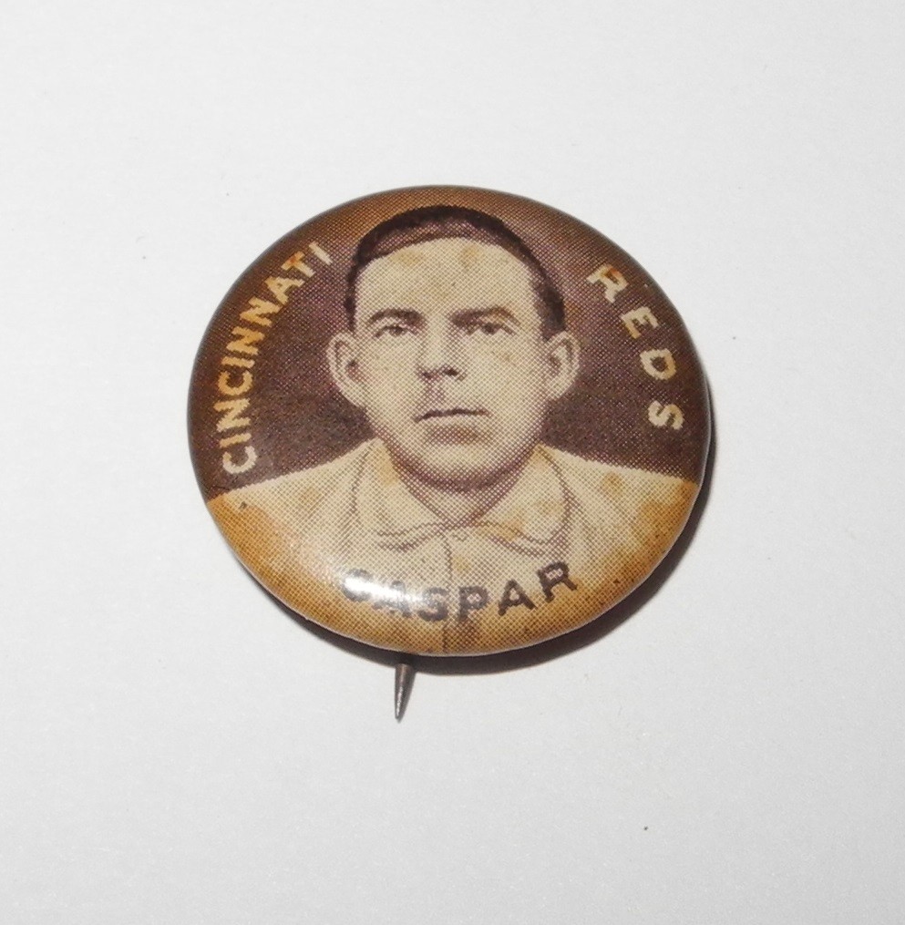 1910-12 Sweet Caporal Baseball Coin Pin Harry Gaspar Cincinnati Reds ...