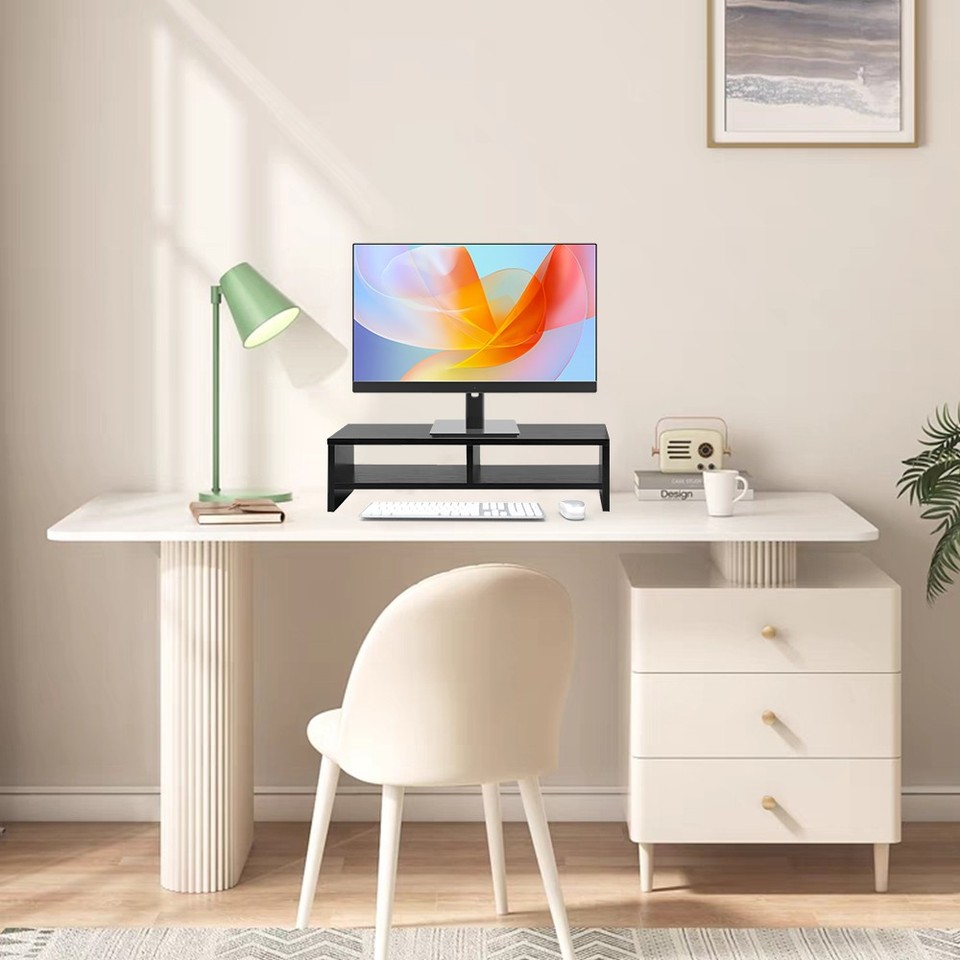 Computer Desktop Monitor Stand Laptop TV Display Screen Riser Shelf ...