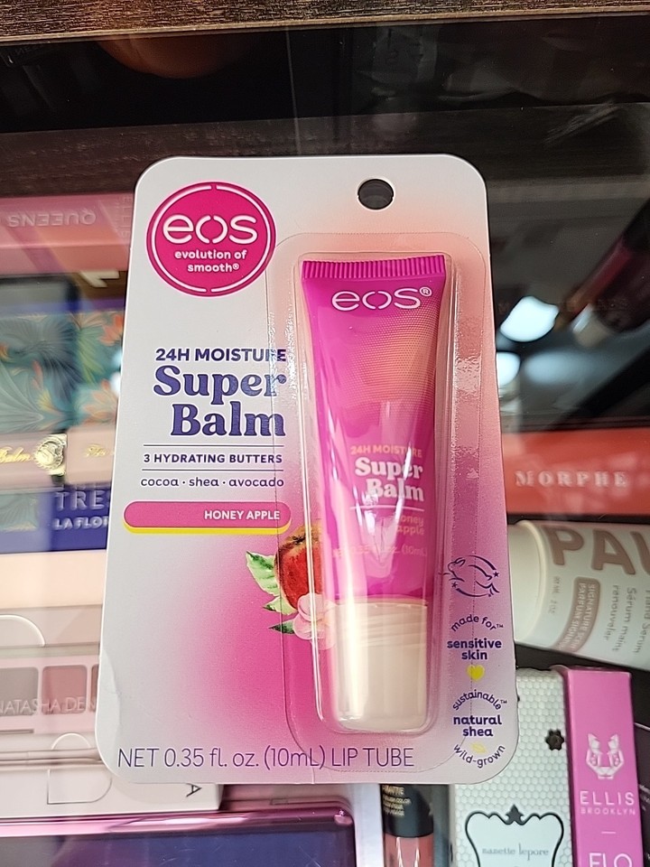 EOS Lip Super Balm, 3 Hydrating Butters, Honey Apple. Coco Shea Butter ...