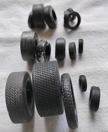 Model Car Tires (16) Loose Vintage Lot Sku#203 Mixed Sizes | eBay