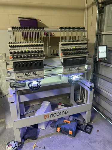 Ricoma MT-2002-8S - Two Head - 20 Needles - Embroidery Machine | eBay
