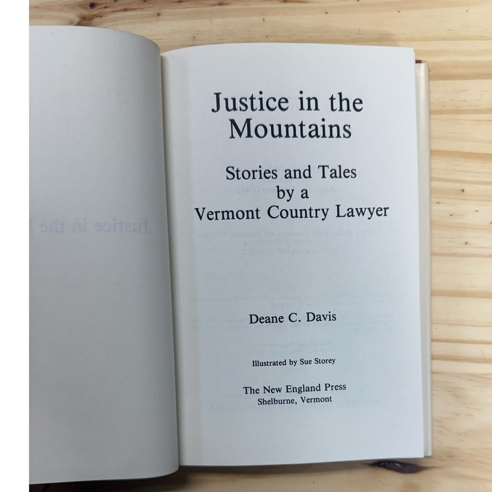 Justice in the Mountains by Deane C Davis 1980 HC DJ BCE | eBay