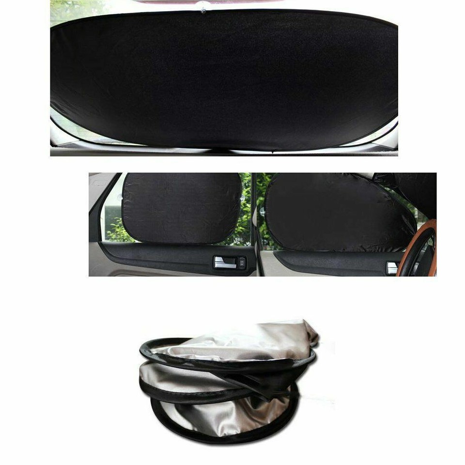 Car Sun Shade Window Screen Cover 6pcs Side Sunshade Protector For ...