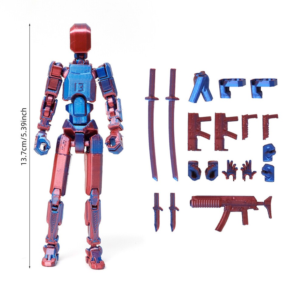 T13 Action Figure, Titan 13Action Figure, Robot Action Figure,3D ...