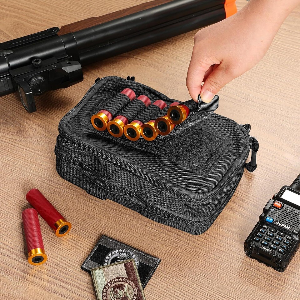 2 Pack 6 Rounds Shotgun Shell 12 Gauge Ammo Carrier Holder Gun Ammo ...