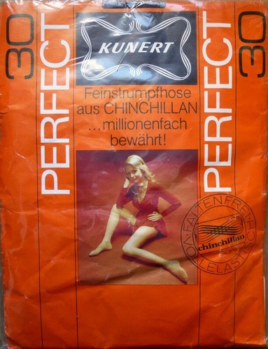 Collant vintage KUNERT 'Perfect 30 Den' T IV 46-48 graphit neu ...