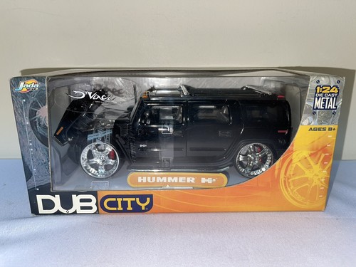 Dub City GM HUMMER H2 (BLACK) D'Vinci Wheels 1:24 Diecast Jada W ...