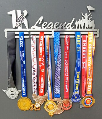 1K LEGEND Medal Hanger – 24" Rack for RUN 1000 MILES Challenge Medals ...