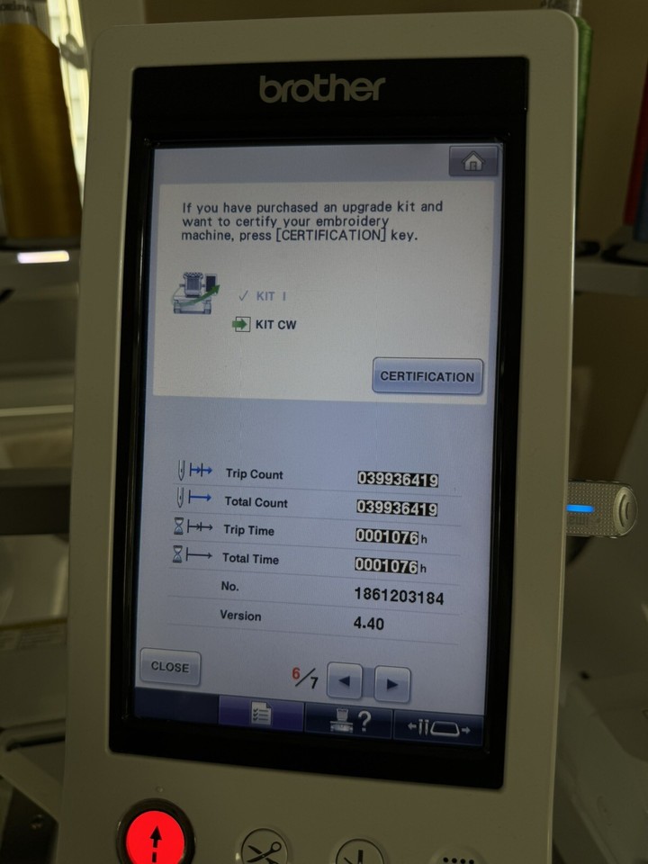 Brother Entrepreneur Pro PR1000e *10 needle embroidery Machine Lots Of ...