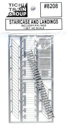 HO Scale Tichy Train Group 8208 Stairs, Platform & Railings Set | eBay
