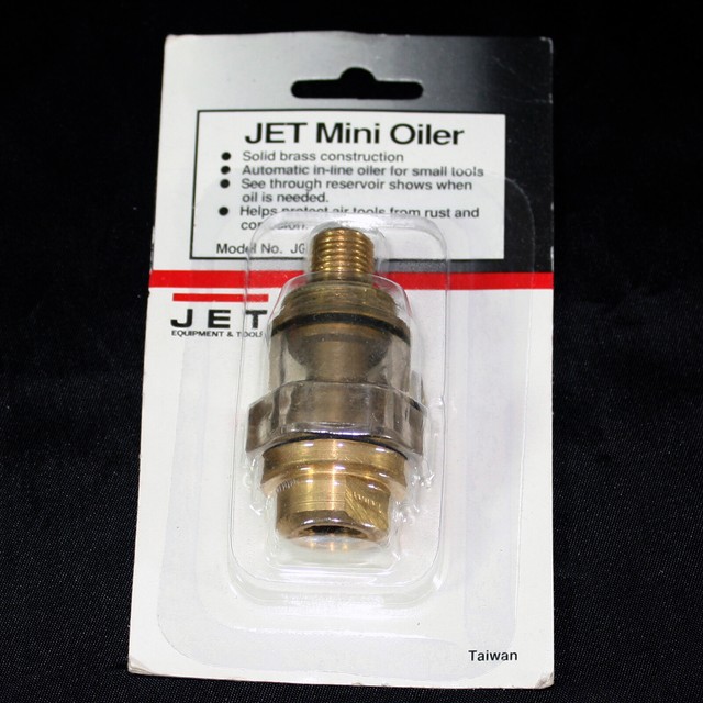 JET JG-301 1/4" NPT Mini In-Line Pneumatic Air Tool Oiler Lubricator ...