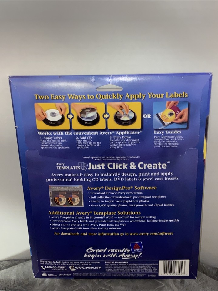 Avery Matte White CD/DVD Labels 8692 40 dics label 80 Spine Labels | eBay