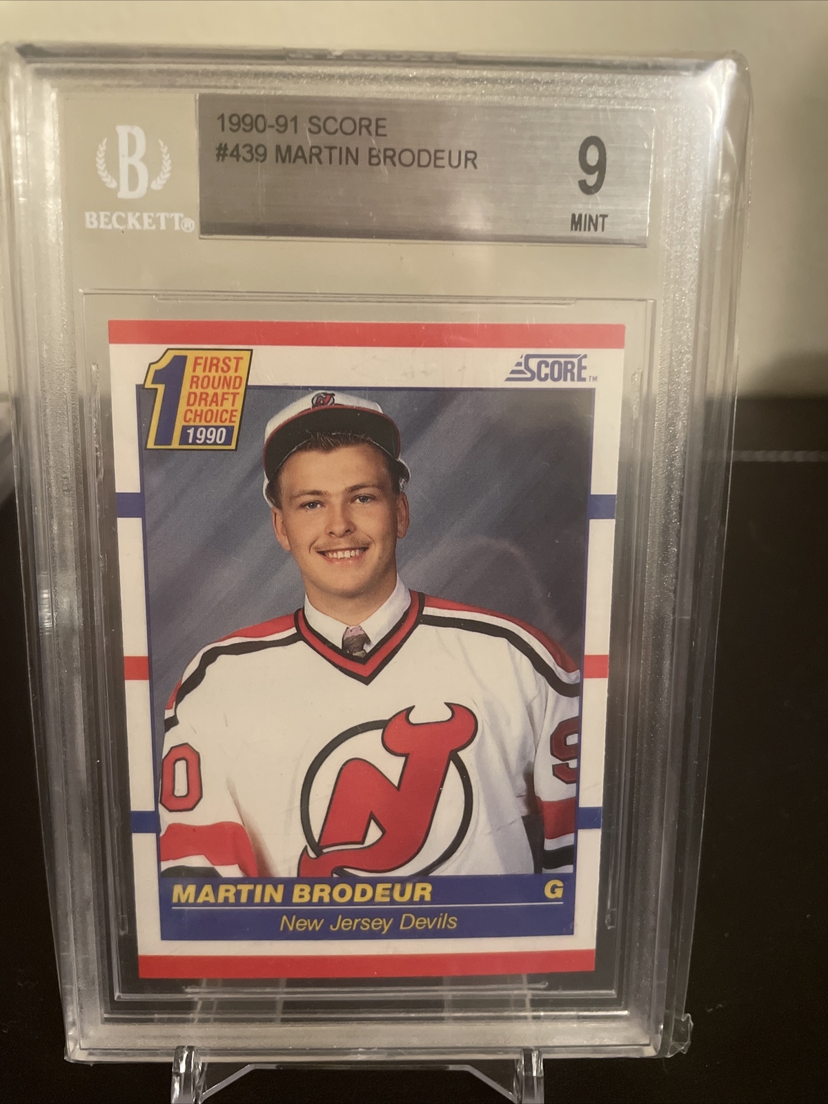 1990-91 Score Hockey Martin Brodeur Rookie Card BGS 9 | eBay