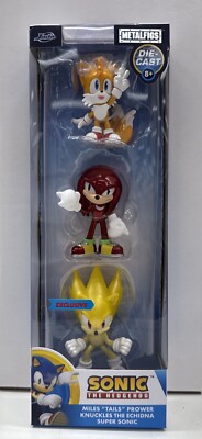 Sonic the Hedgehog Metalfigs 3 Pack 2.5” Figures Die Cast Metal Tails ...