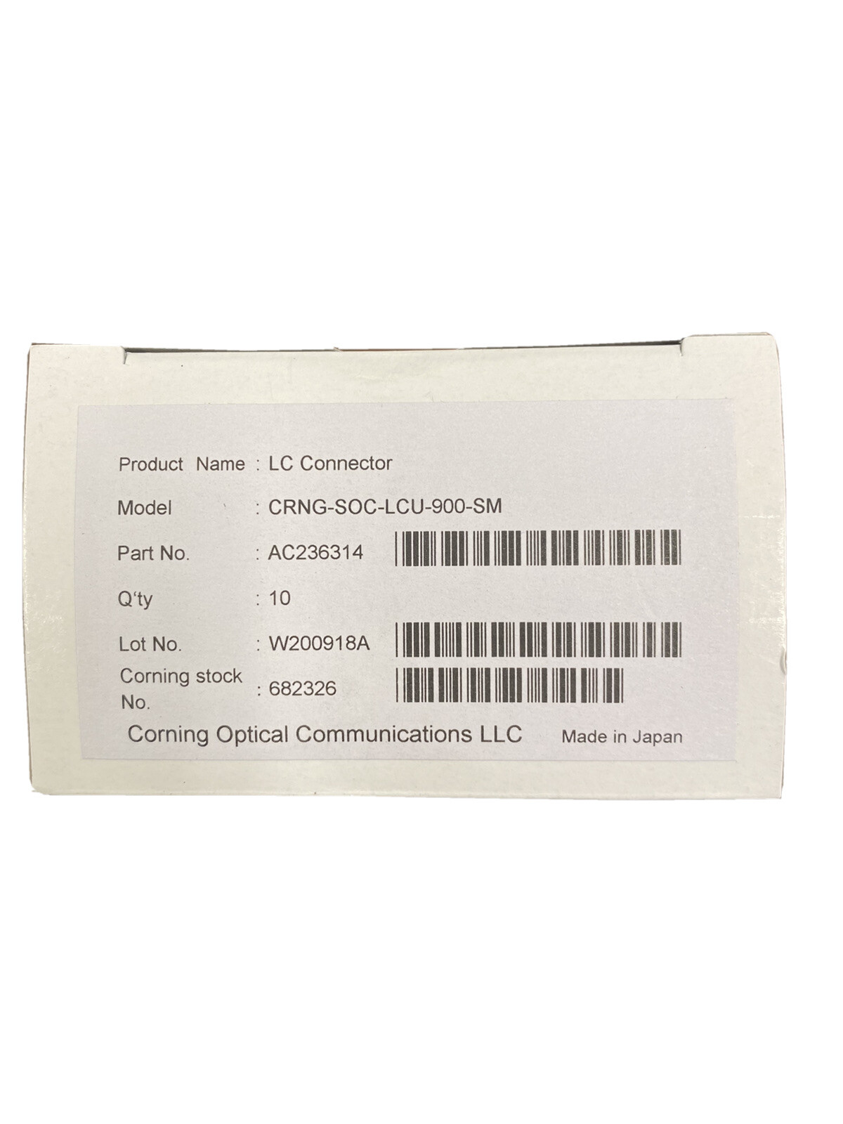 Corning SOC-LCU-900-SM FuseLite Field-Installable Connector 900um Blue ...