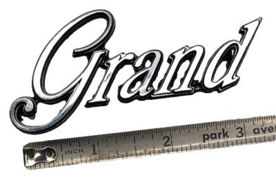 Vintage 1975-76-77-78-79 Mercury Grand Marquis Emblem Trunk "GRAND ...