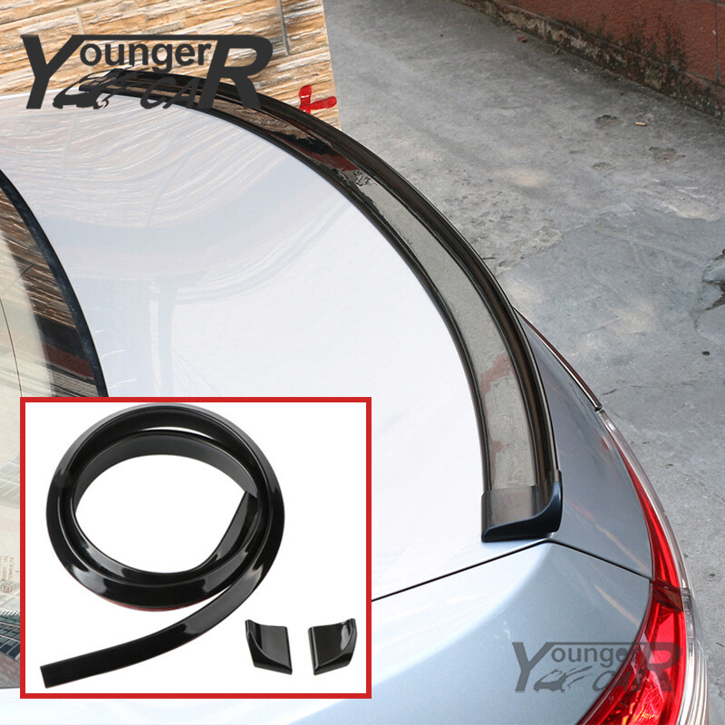 4.9 FT Universal Car Rear Trunk Spoiler Wing Top Roof Tail Trim 3D ...