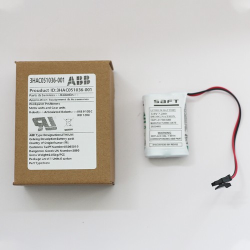 NEW ABB IRB120 robot battery 3HAC051036-001 3.6V 7.2Ah robot hand ...