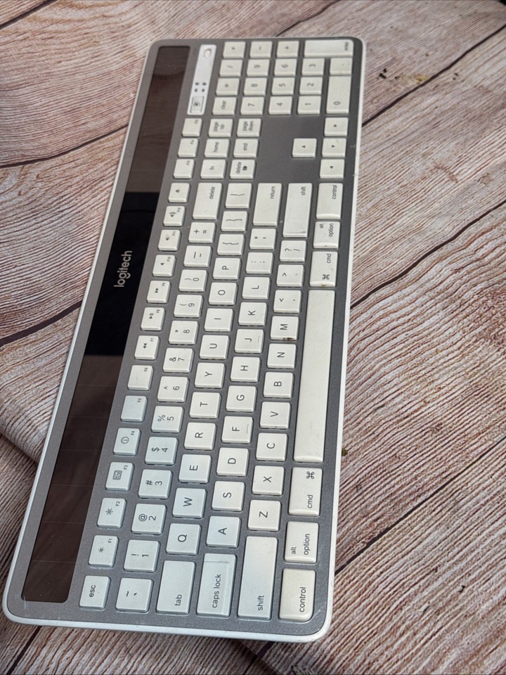 Logitech K750 Wireless Solar Powered Keyboard w/ USB Receiver Dongle ...