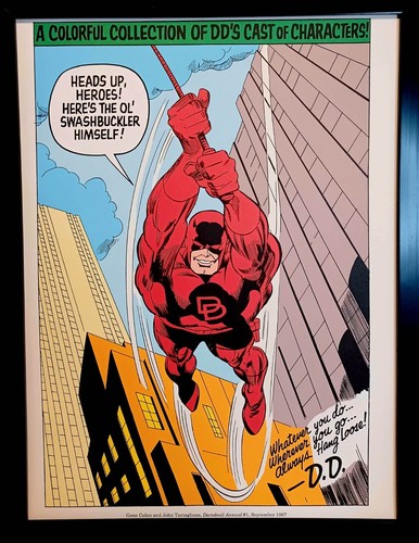Daredevil by Gene Colan 9x12 FRAMED Marvel Comics Vintage Art Print ...