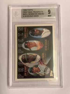 1996 Topps #425 Richie Sexson Jim Bonnici Billy Owens Daryle Ward - BGS ...