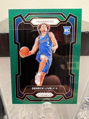 2023-24 Panini Prizm #163 Derek Lively II Green Prizm Rookie RC ...